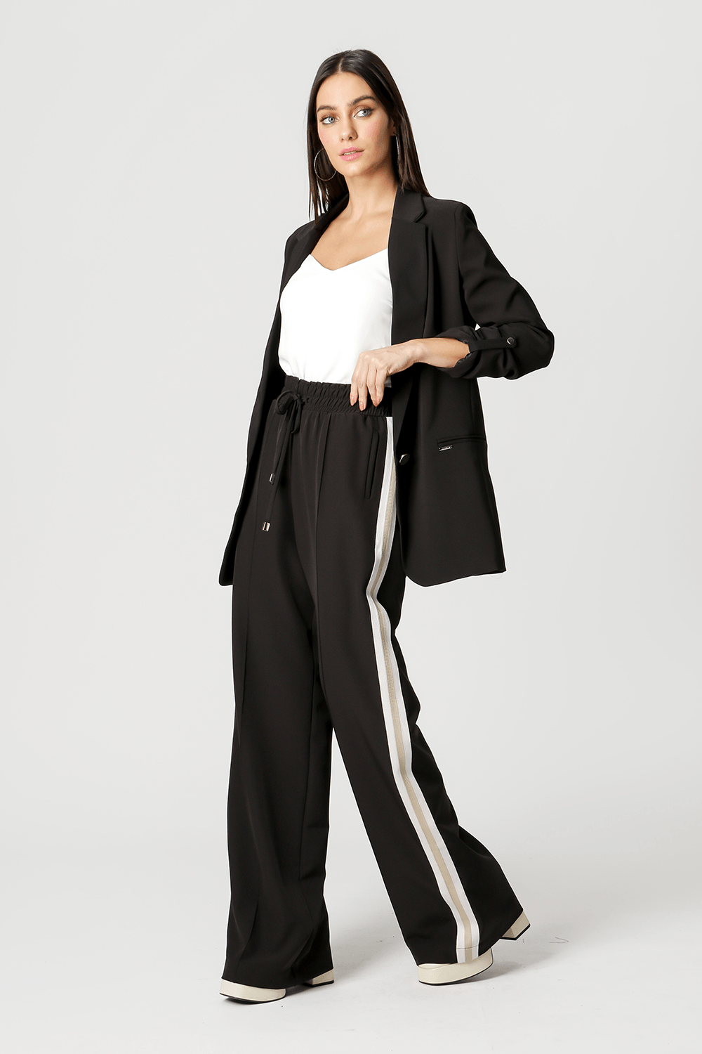 Calça Aviamento Lateral - Preto - Trimix Online